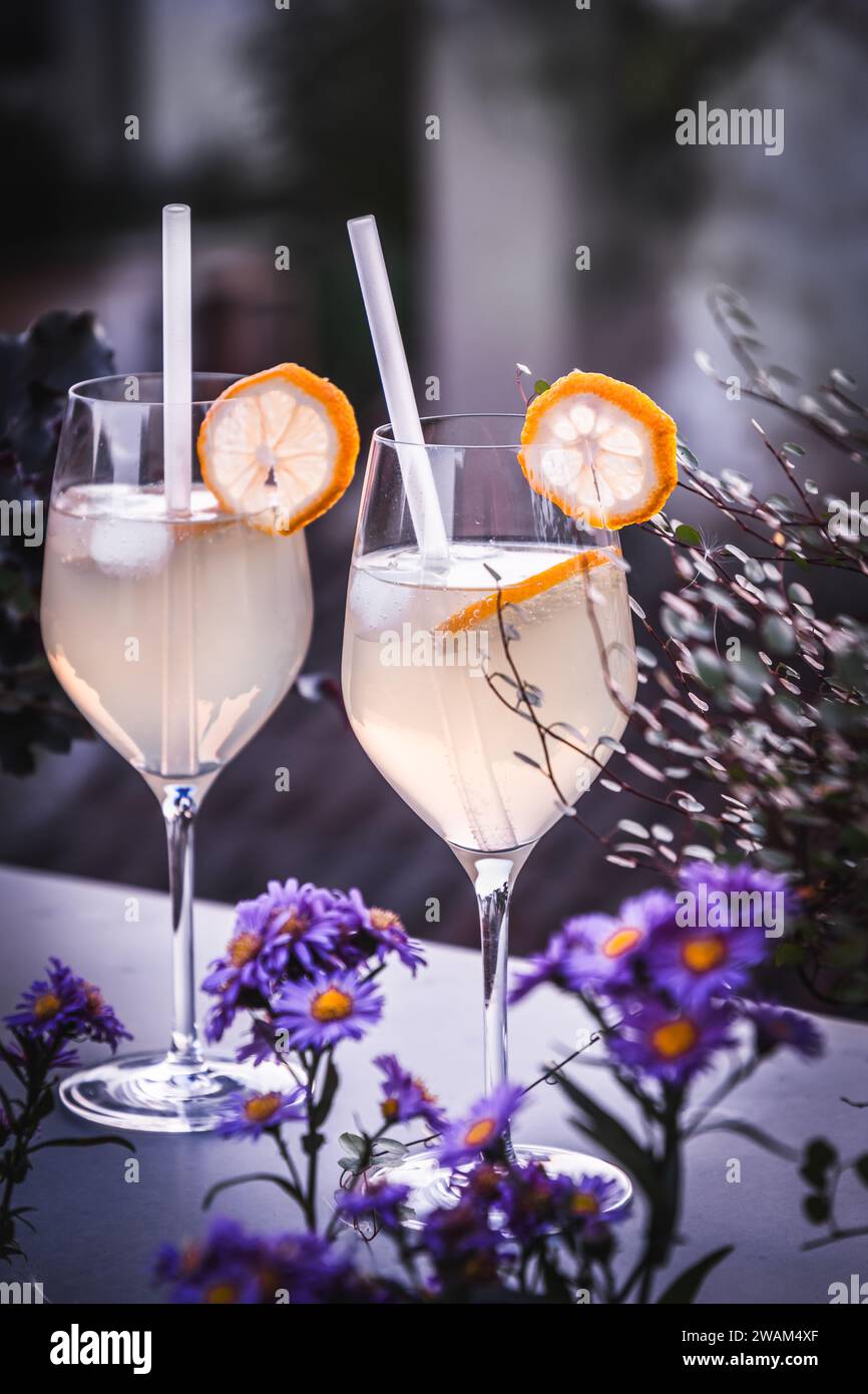 Glass of limoncello spritz hi-res stock photography and images - Alamy