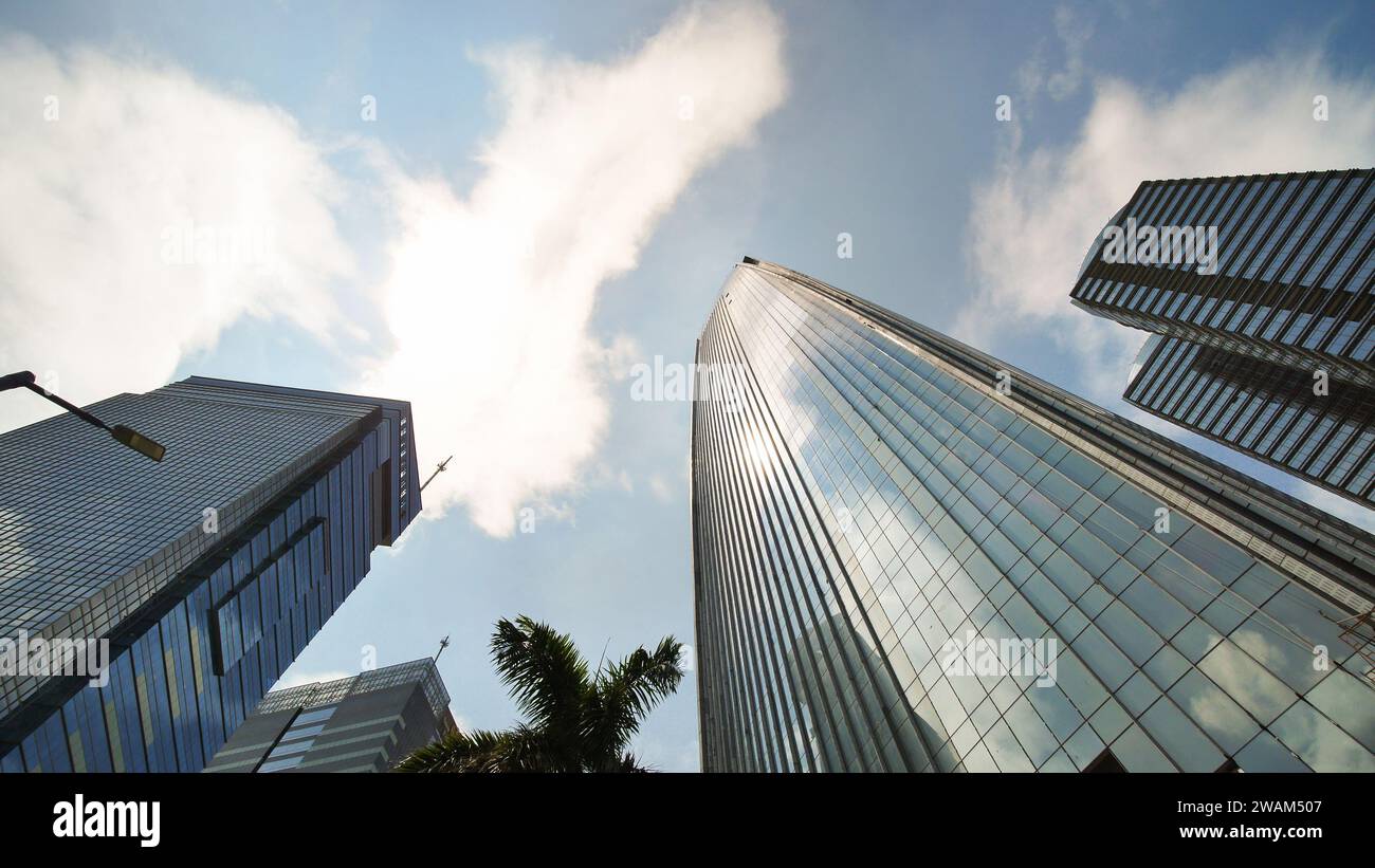 The streets of the skyscrapers of Jakarta, the capital of Indonesia ...