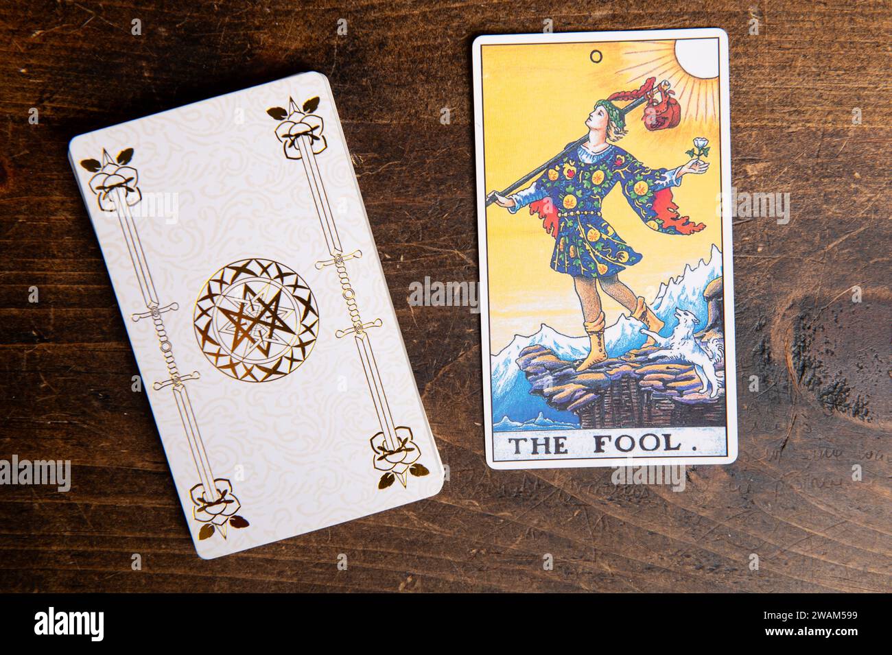 The classic card of Rider Waite deck Stock Photo - Alamy