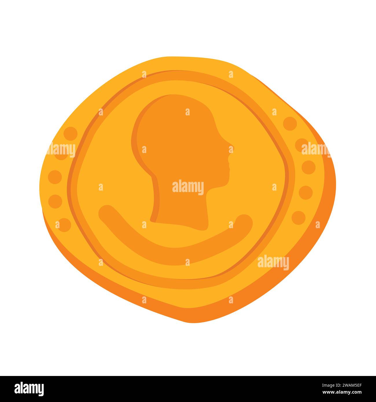 Gold coin vector vectors Stock Vector Images - Alamy