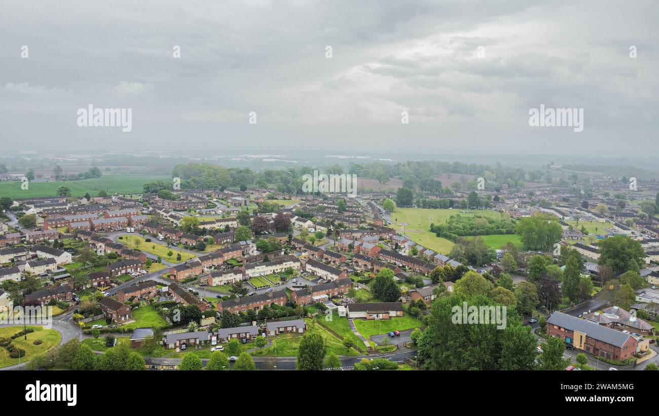 Wrexham aerial drone hi-res stock photography and images - Alamy