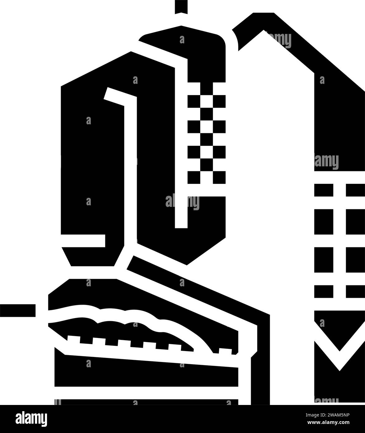 combustion biomass glyph icon vector illustration Stock Vector Image ...