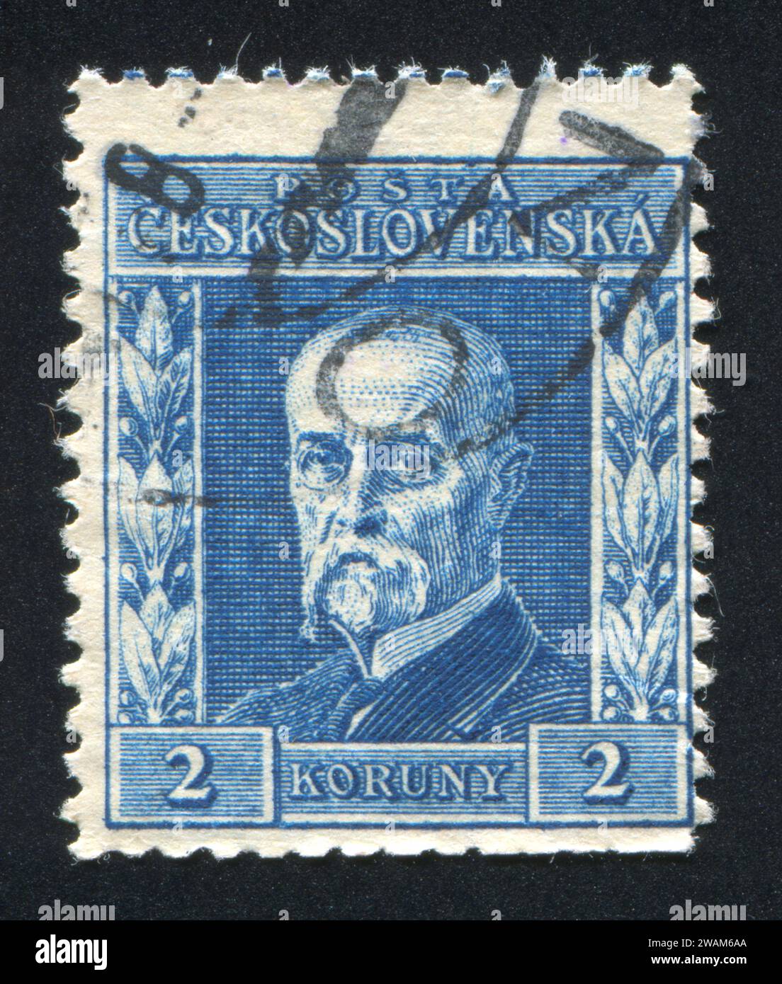 CZECHOSLOVAKIA - CIRCA 1945: stamp printed by Czechoslovakia, shows ...