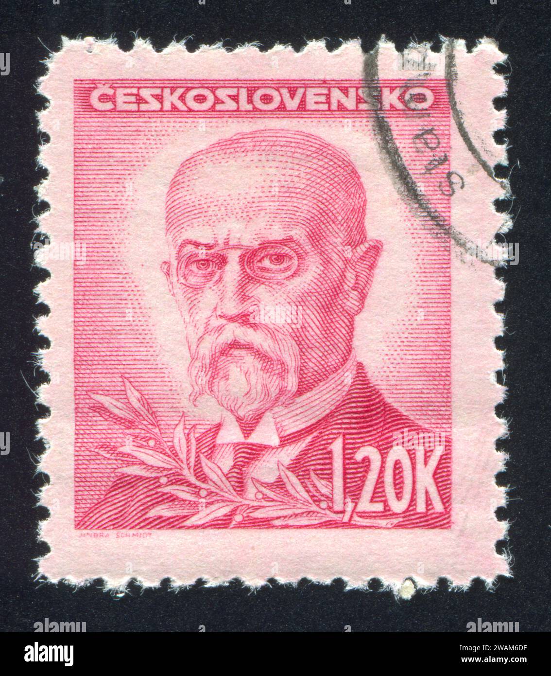 CZECHOSLOVAKIA - CIRCA 1945: stamp printed by Czechoslovakia, shows ...