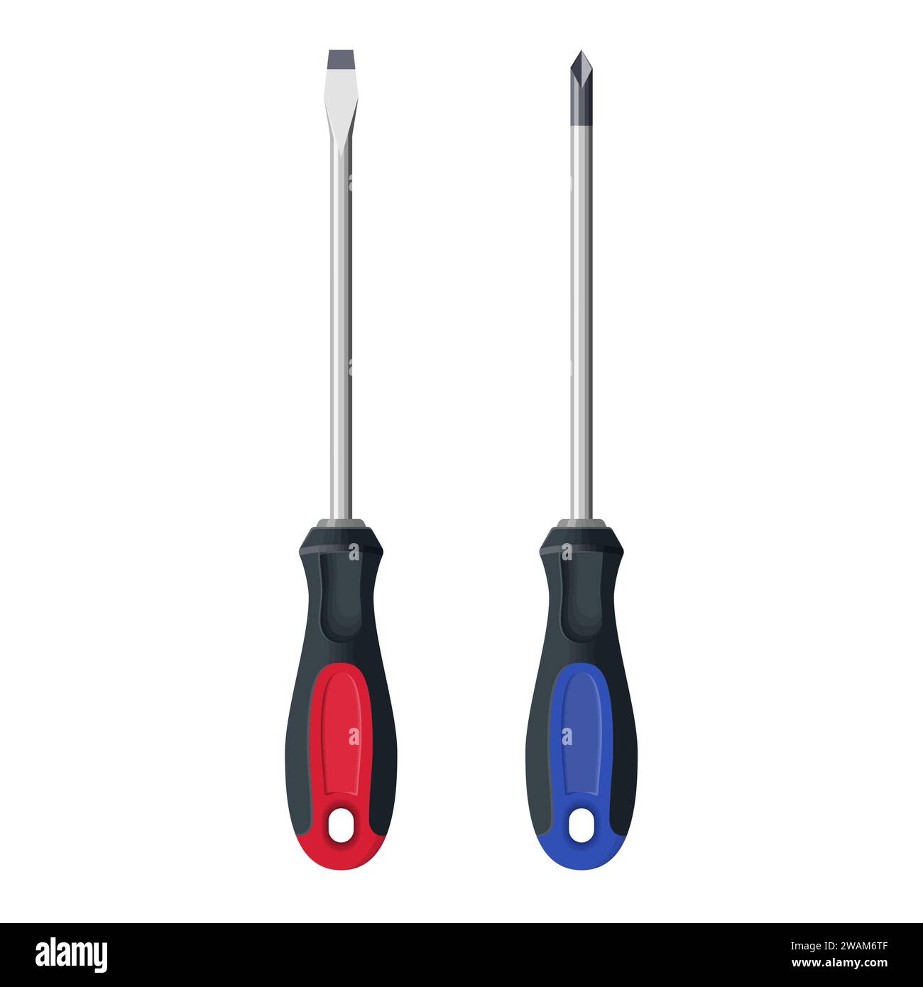 Hand with phillips screwdriver Stock Vector Images - Alamy