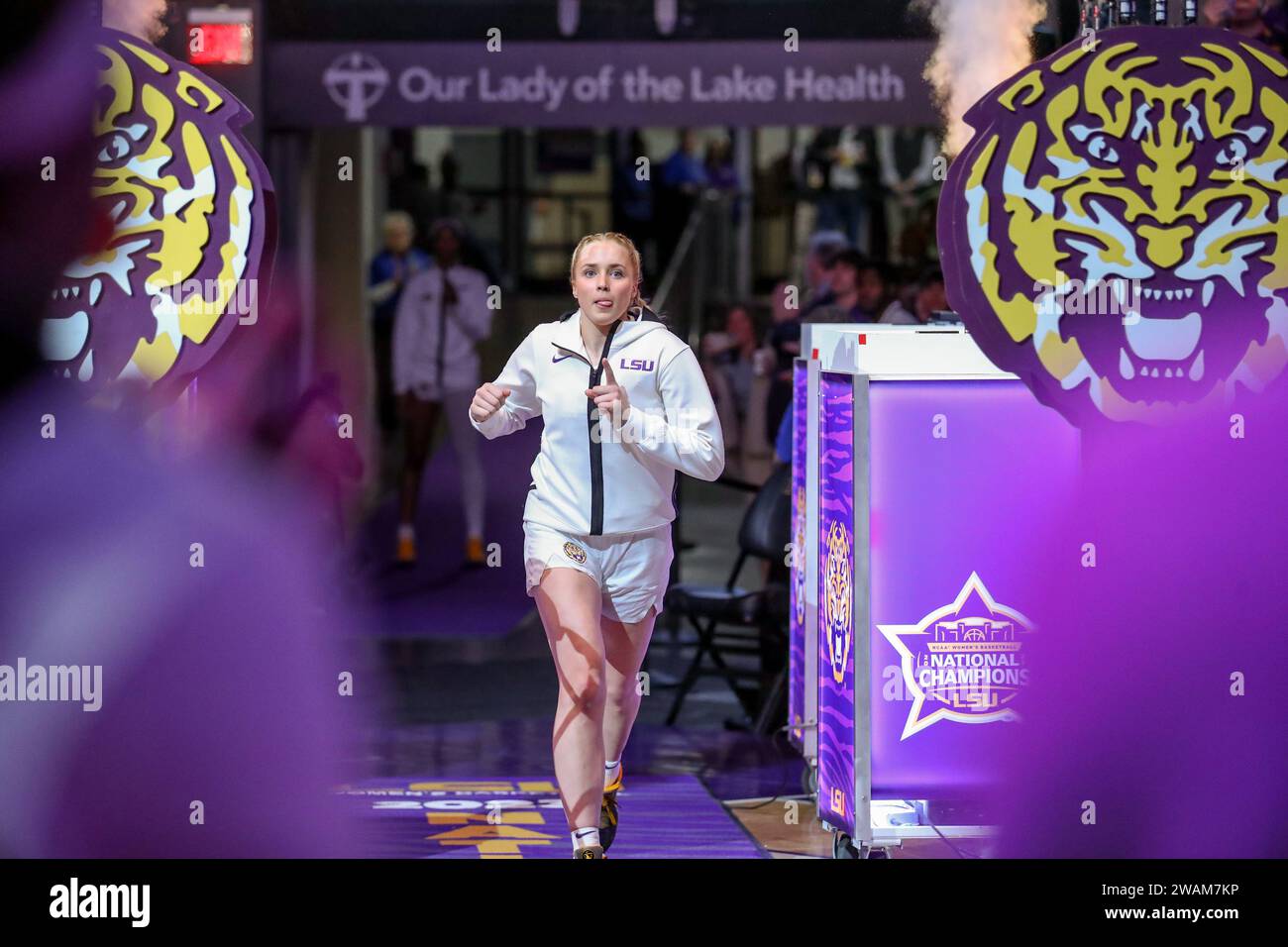 Baton Rouge, LA, USA. 04th Jan, 2024. LSU's Hailey Van Lith (11) is ...