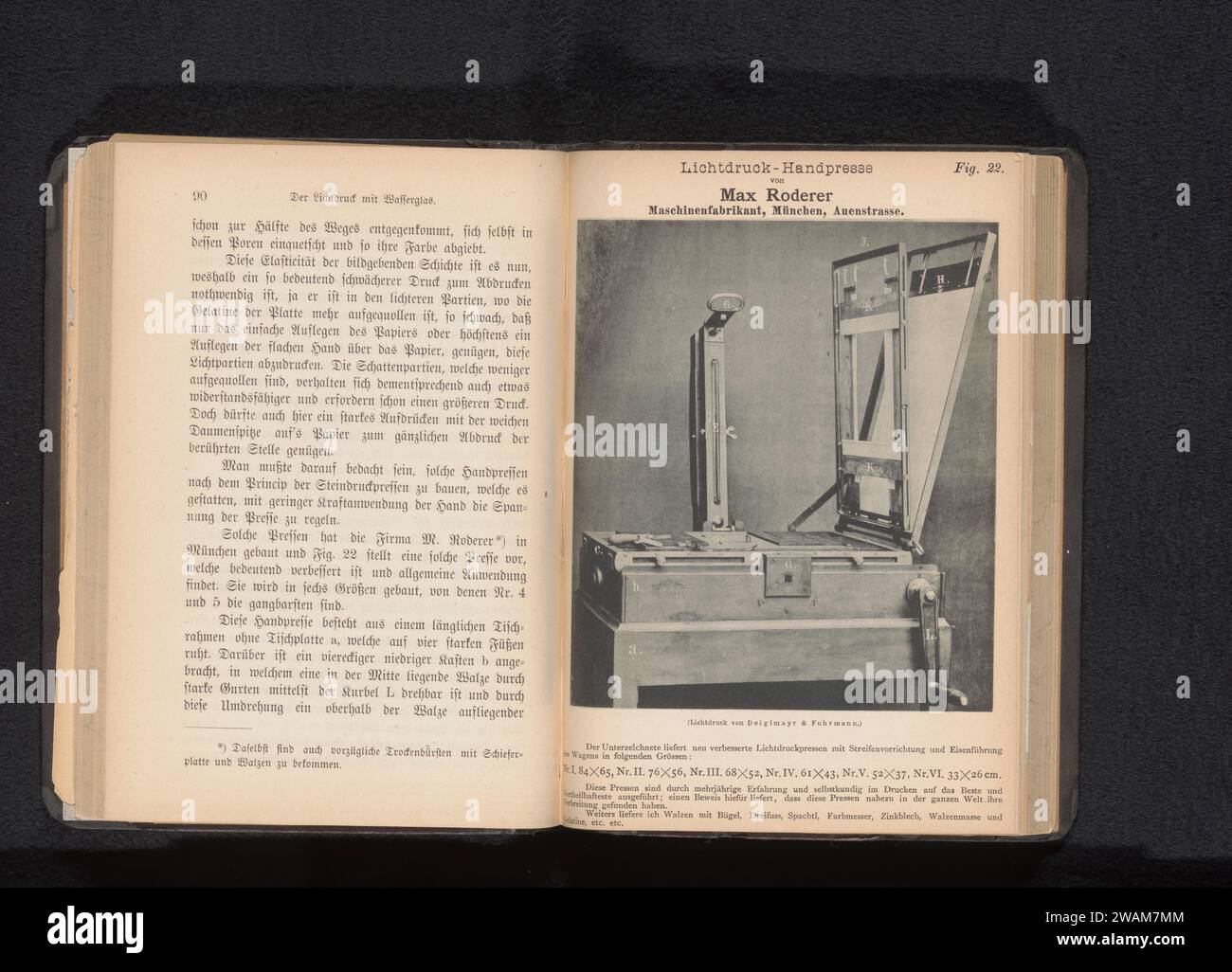 Collotype press hi-res stock photography and images - Alamy