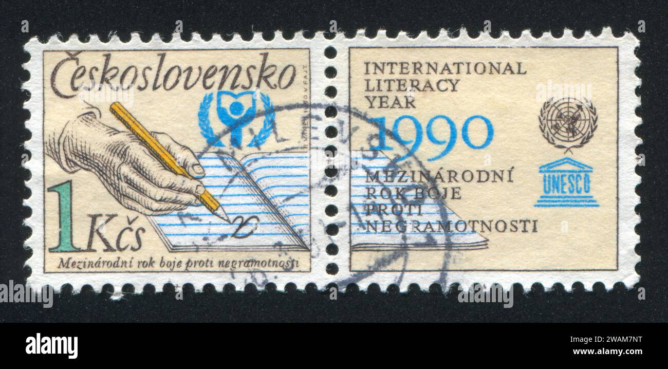 CZECHOSLOVAKIA - CIRCA 1990: stamp printed by Czechoslovakia, shows ...