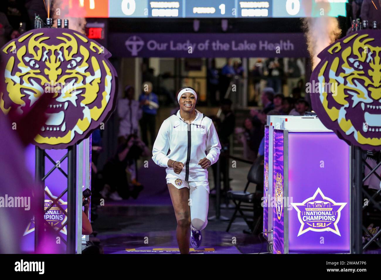 Baton Rouge, LA, USA. 04th Jan, 2024. LSU's Aneesah Morrow (24) is ...