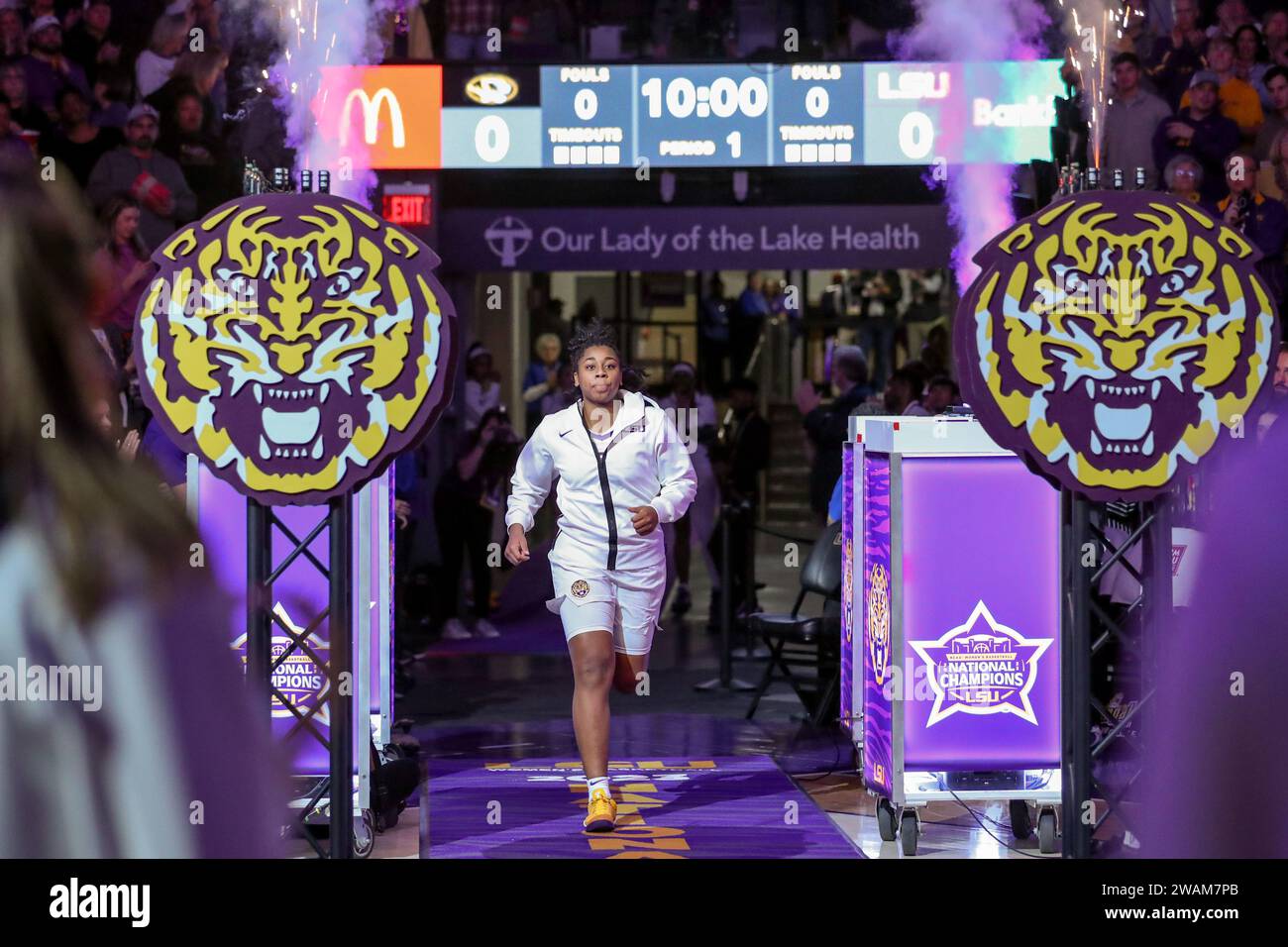 Baton Rouge, LA, USA. 04th Jan, 2024. LSU's Mikaylah Williams (12) is ...