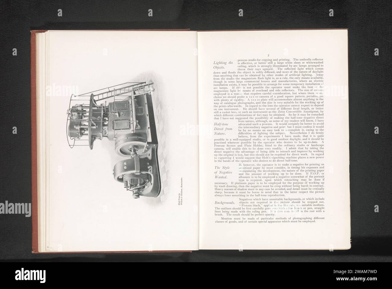 Reproduction of a drawing of an industrial machine, Wilson & Hudson ...