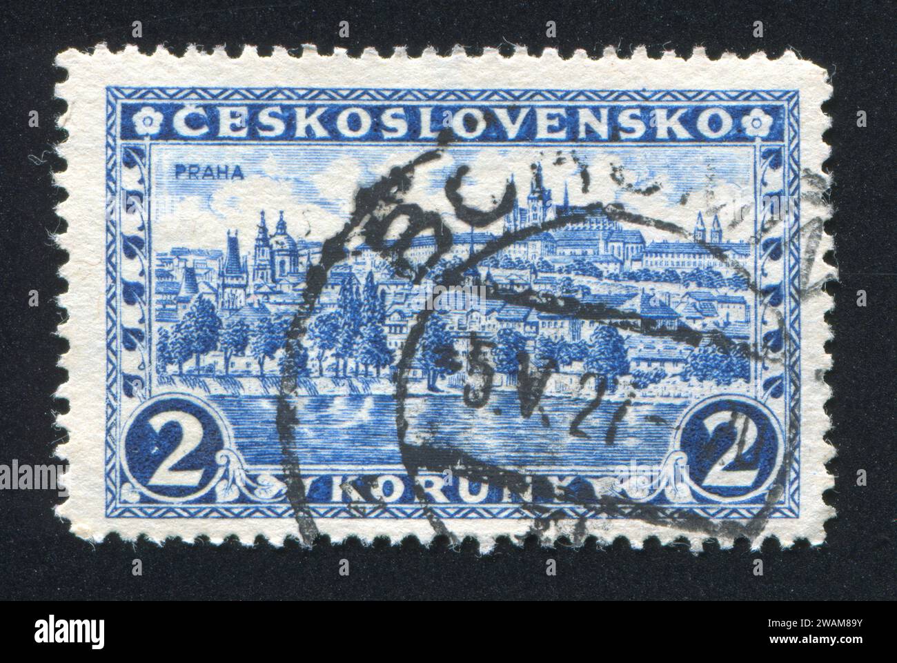 CZECHOSLOVAKIA - CIRCA 1926: stamp printed by Czechoslovakia, shows ...