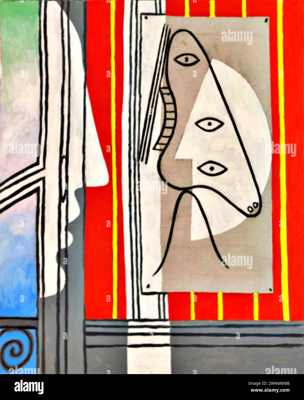 Picasso profile Stock Vector Images - Alamy