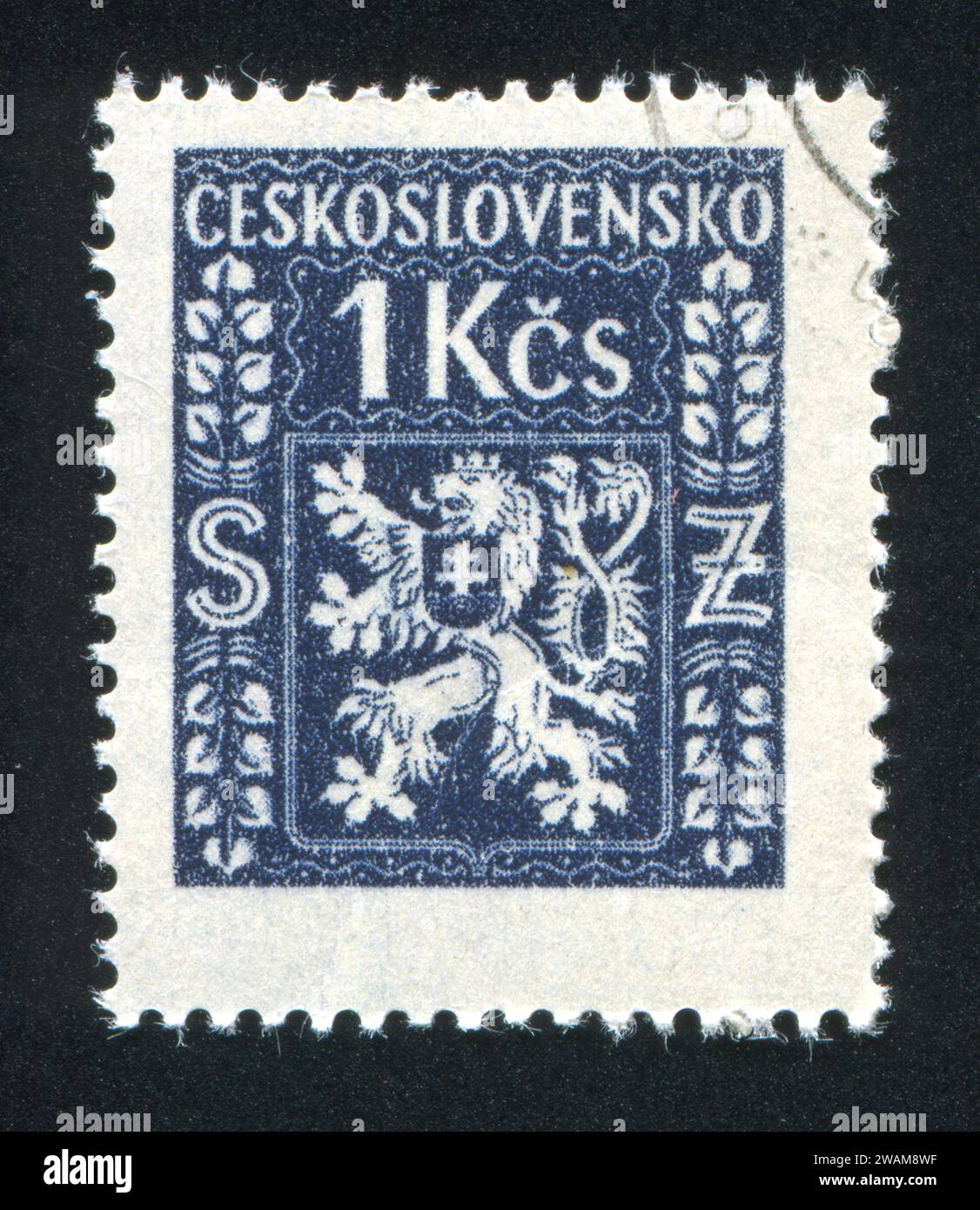 CZECHOSLOVAKIA - CIRCA 1945: stamp printed by Czechoslovakia, shows ...