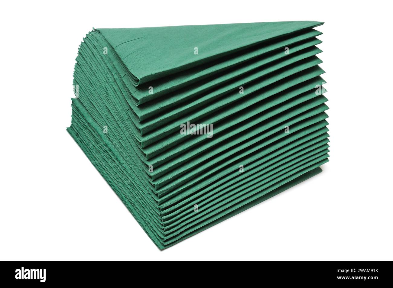 Folded tissue paper isolated Cut Out Stock Images & Pictures - Alamy