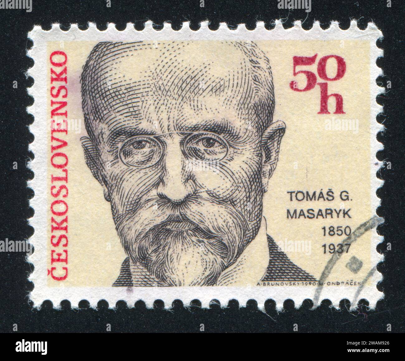 Czechoslovakia masaryk stamp hi-res stock photography and images - Alamy