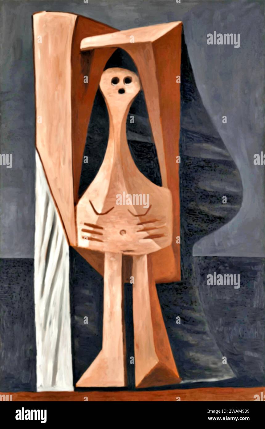 Large bather, 1929 (Painting) by Artist Picasso, Pablo (1881-1973 ...