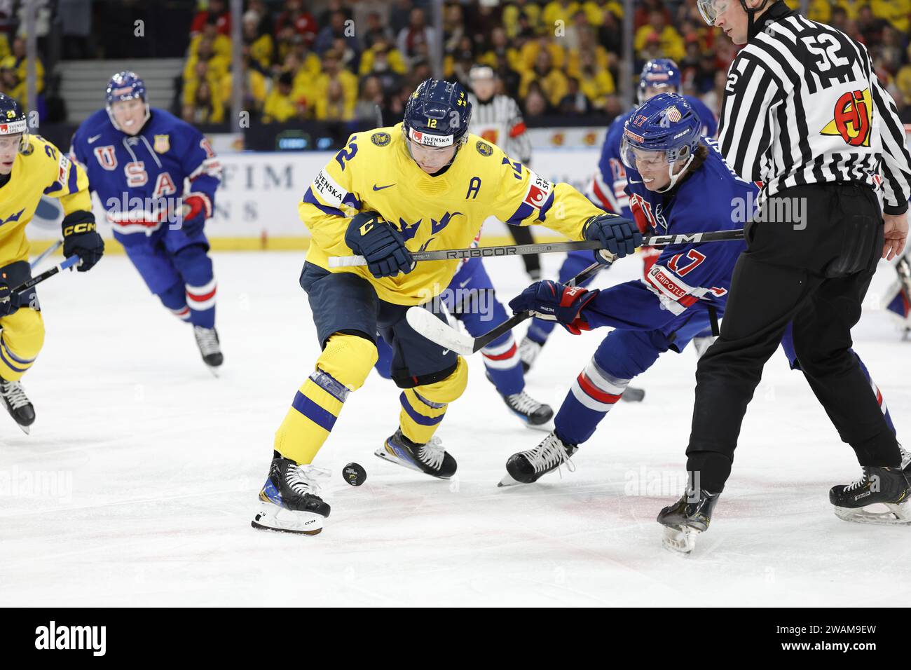 GOTHENBURG, SWEDEN 20240105Sweden's Noah Östlund against USA's Danny ...