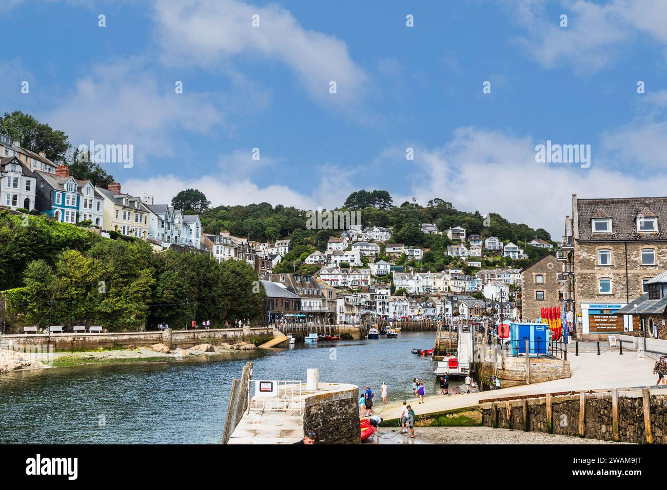 Looe, Cornwall, UK - August 13, 2023: The picturesque coastal town of ...