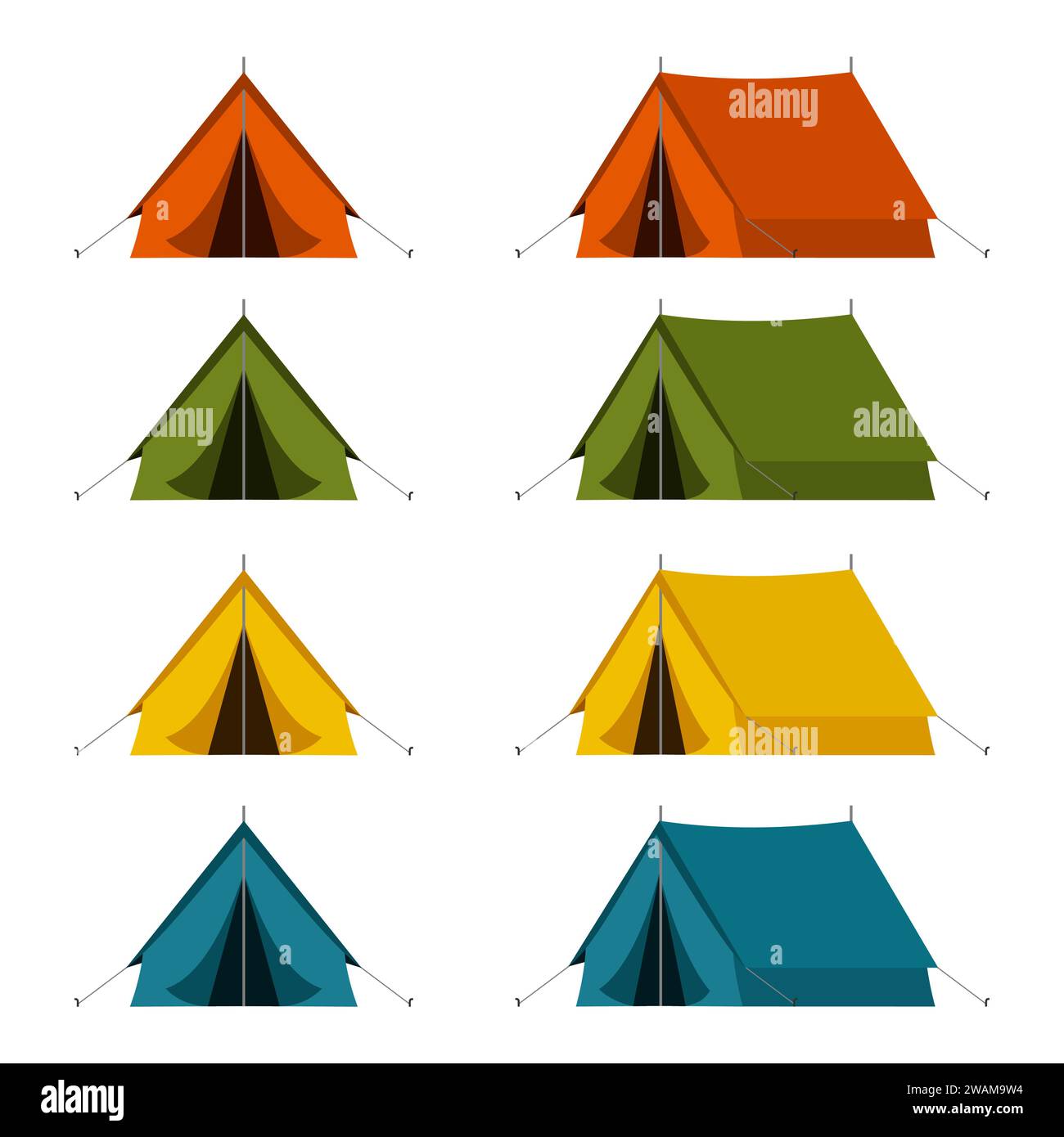 Camping set vector vectors hi-res stock photography and images - Alamy