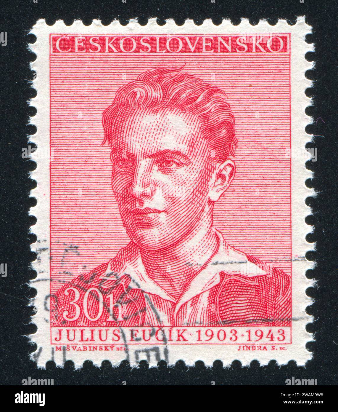 CZECHOSLOVAKIA - CIRCA 1958: stamp printed by Czechoslovakia, shows ...