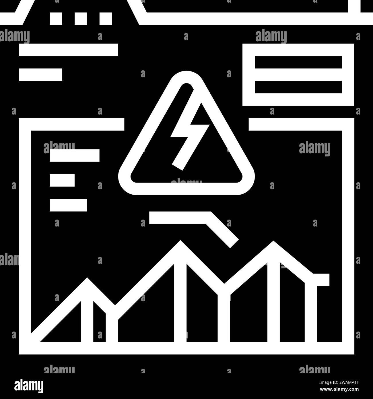 demand response electric grid glyph icon vector illustration Stock ...