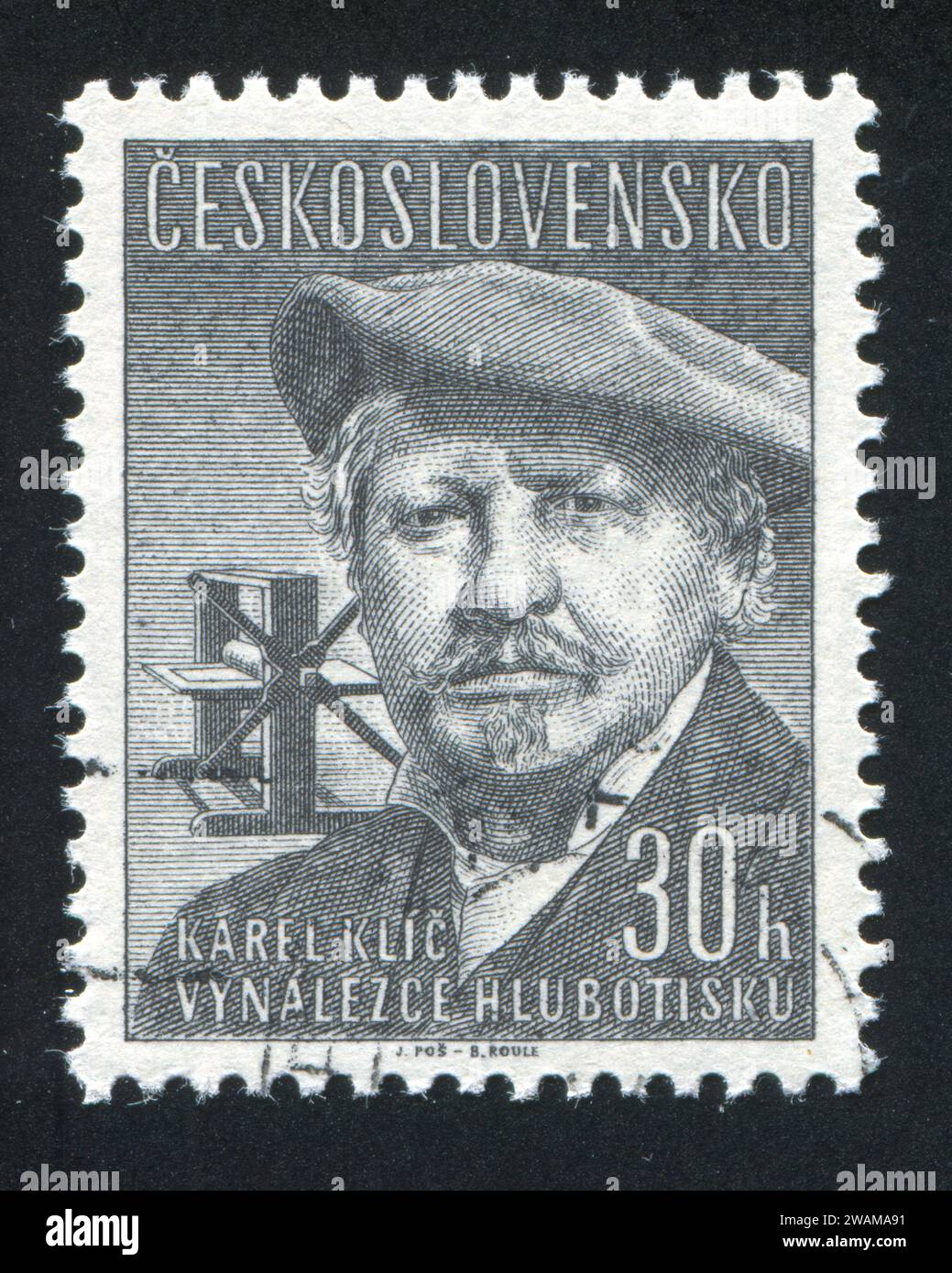 CZECHOSLOVAKIA - CIRCA 1957: stamp printed by Czechoslovakia, shows ...