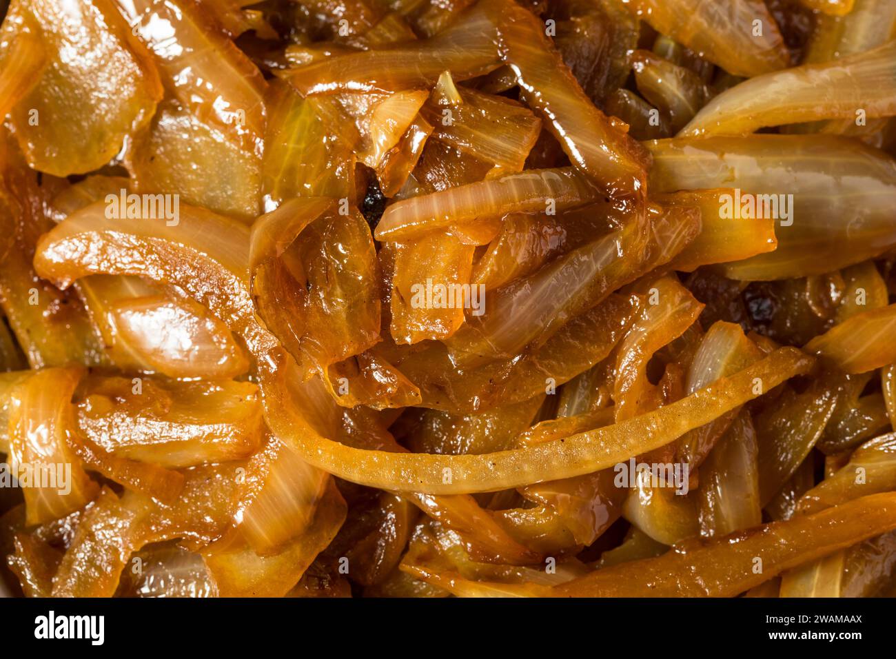 Brown Organic Caramelized Onions in a Bowl to Cook With Stock Photo - Alamy