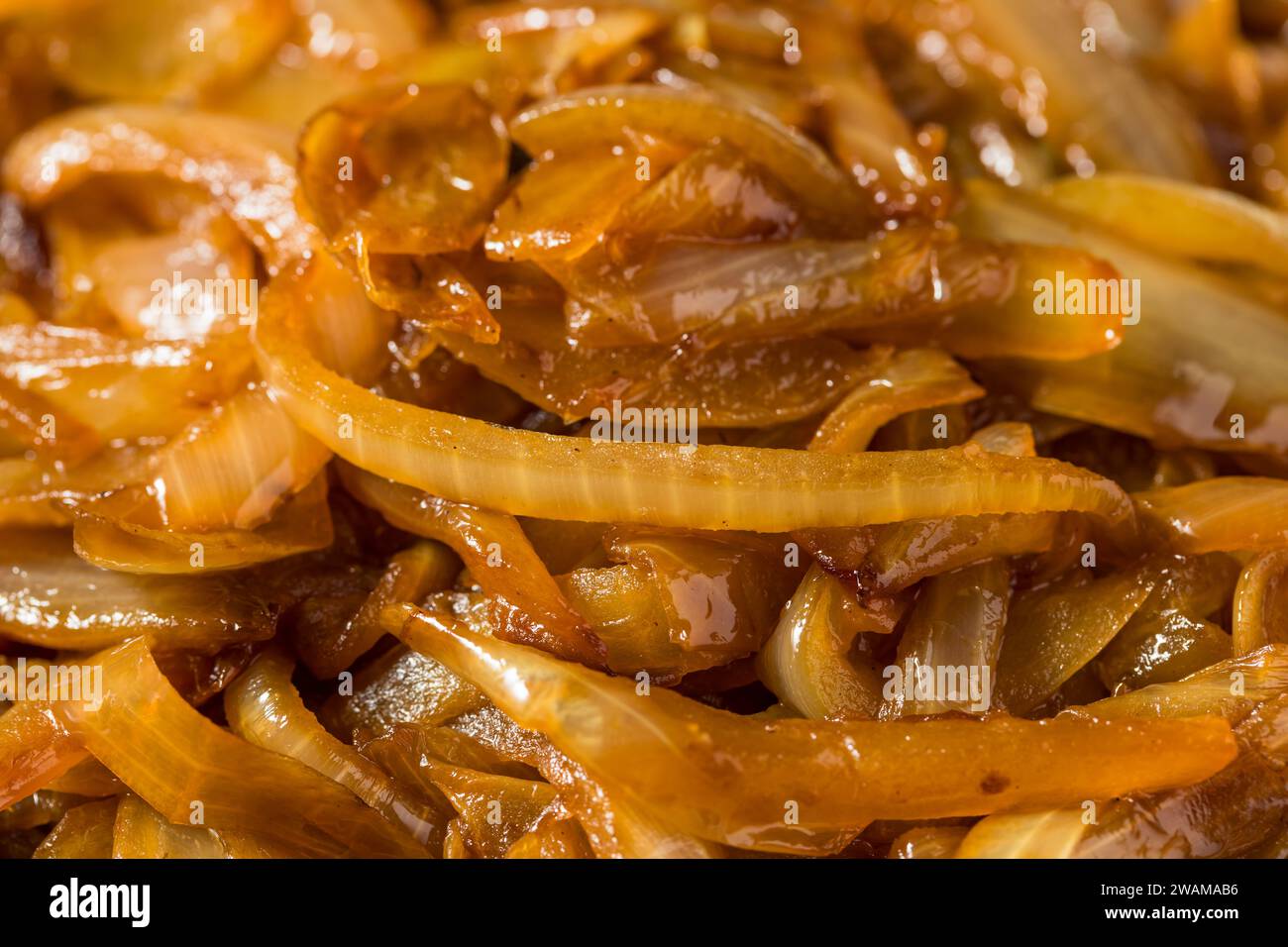 Brown Organic Caramelized Onions in a Bowl to Cook With Stock Photo - Alamy