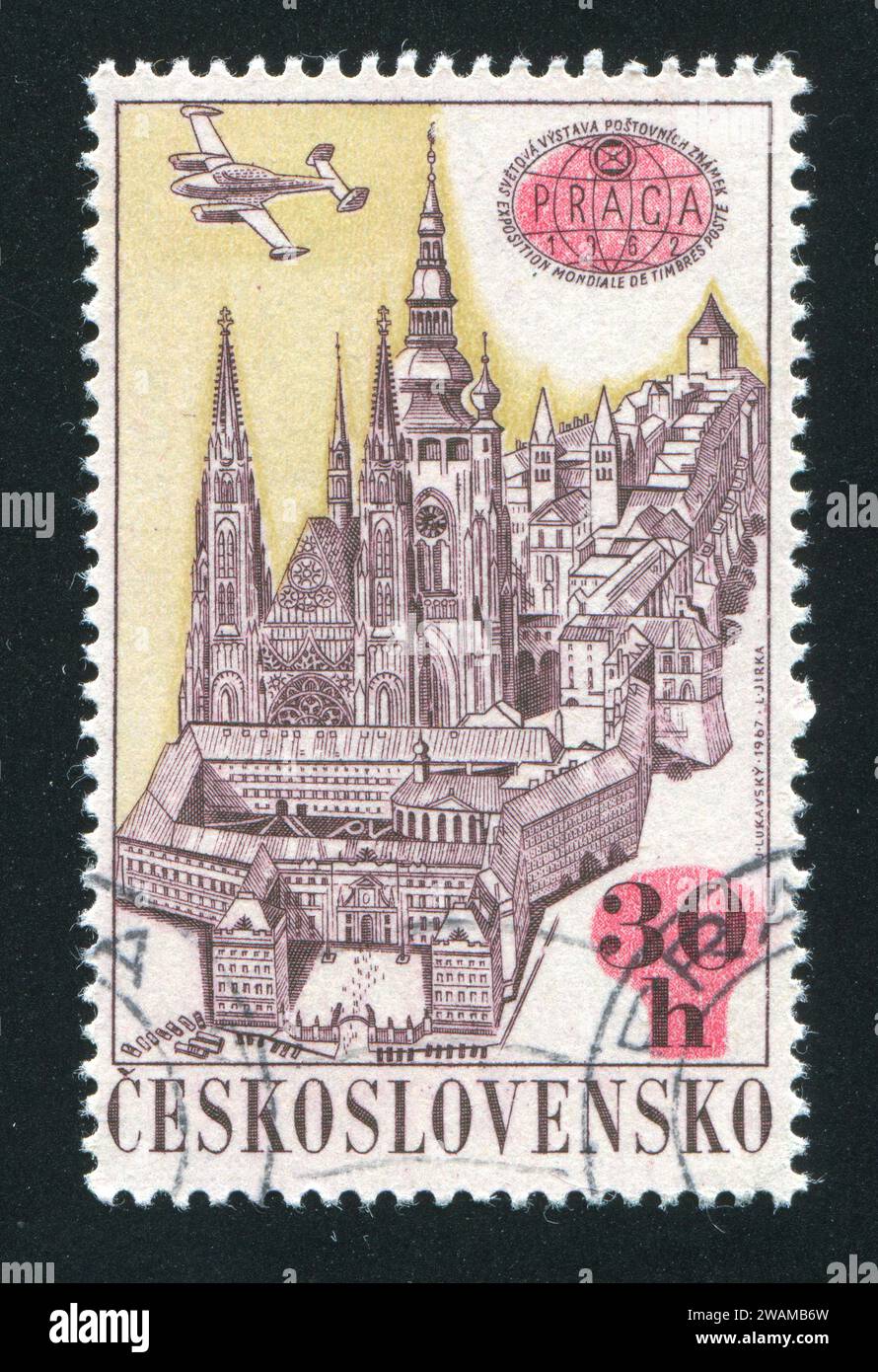 CZECHOSLOVAKIA - CIRCA 1967: stamp printed by Czechoslovakia, shows ...