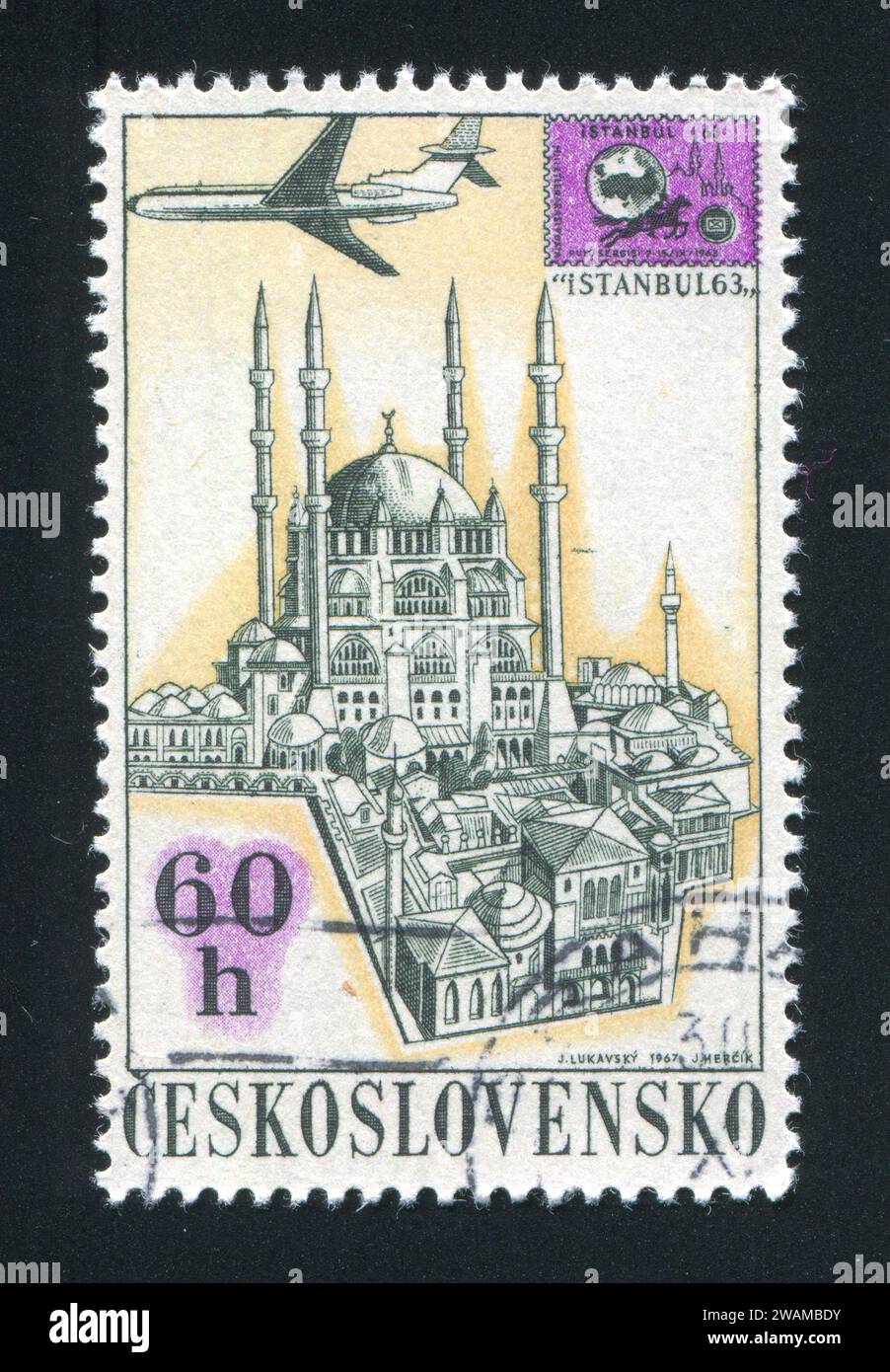 CZECHOSLOVAKIA - CIRCA 1967: stamp printed by Czechoslovakia, shows ...