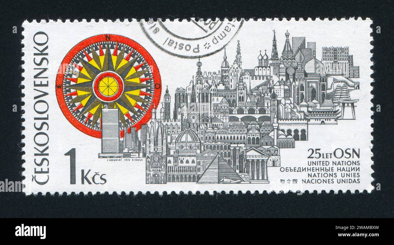 CZECHOSLOVAKIA - CIRCA 1970: stamp printed by Czechoslovakia, shows ...