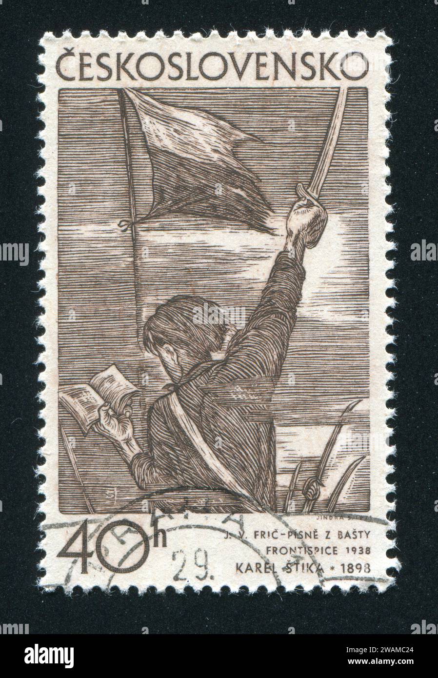 CZECHOSLOVAKIA - CIRCA 1971: stamp printed by Czechoslovakia, shows ...