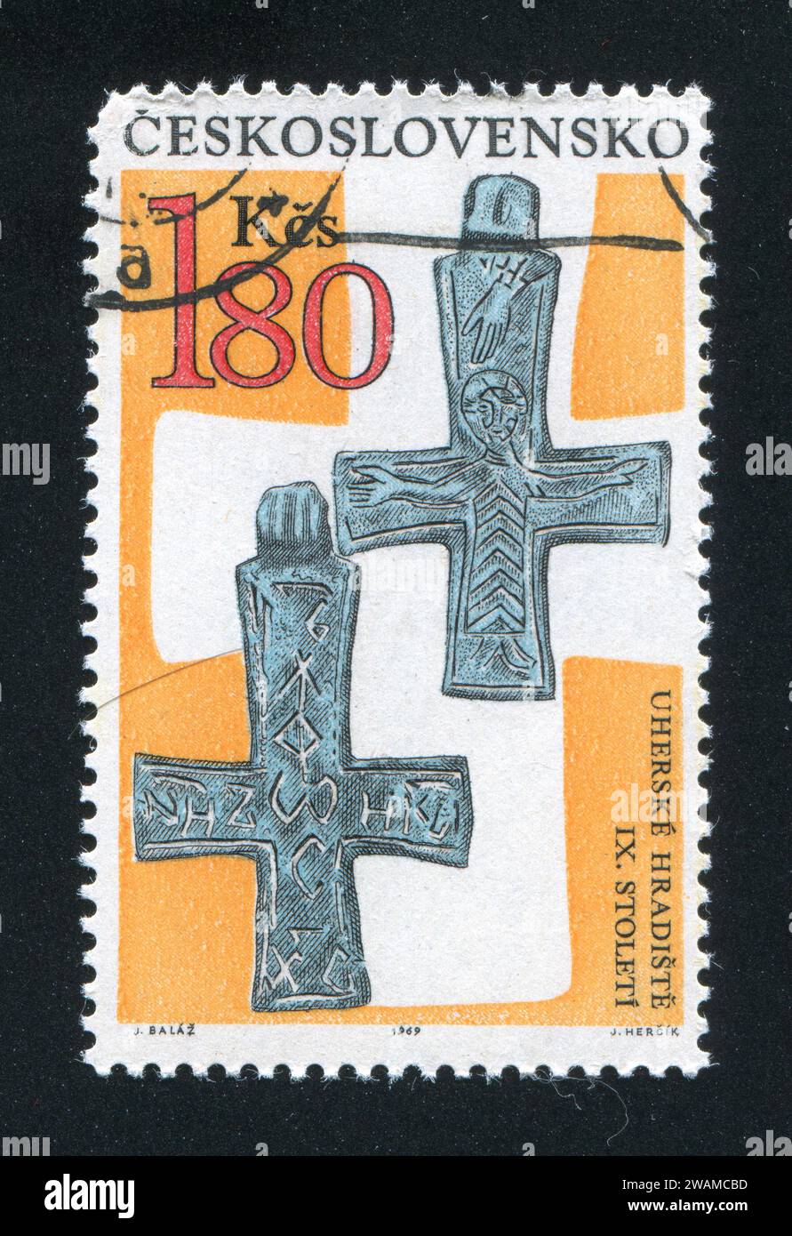 CZECHOSLOVAKIA - CIRCA 1969: stamp printed by Czechoslovakia, shows ...