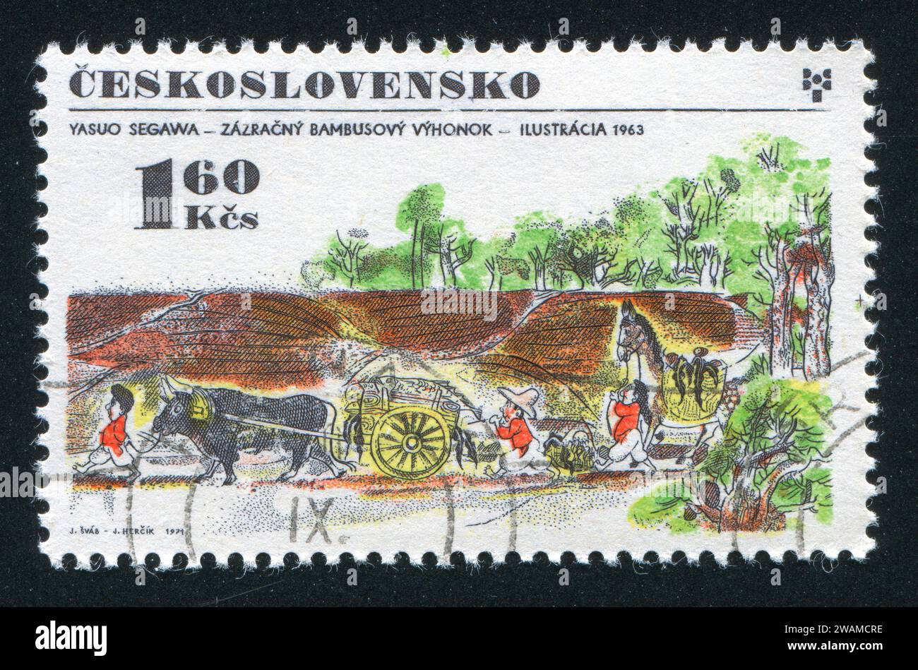 CZECHOSLOVAKIA - CIRCA 1971: stamp printed by Czechoslovakia, shows The ...