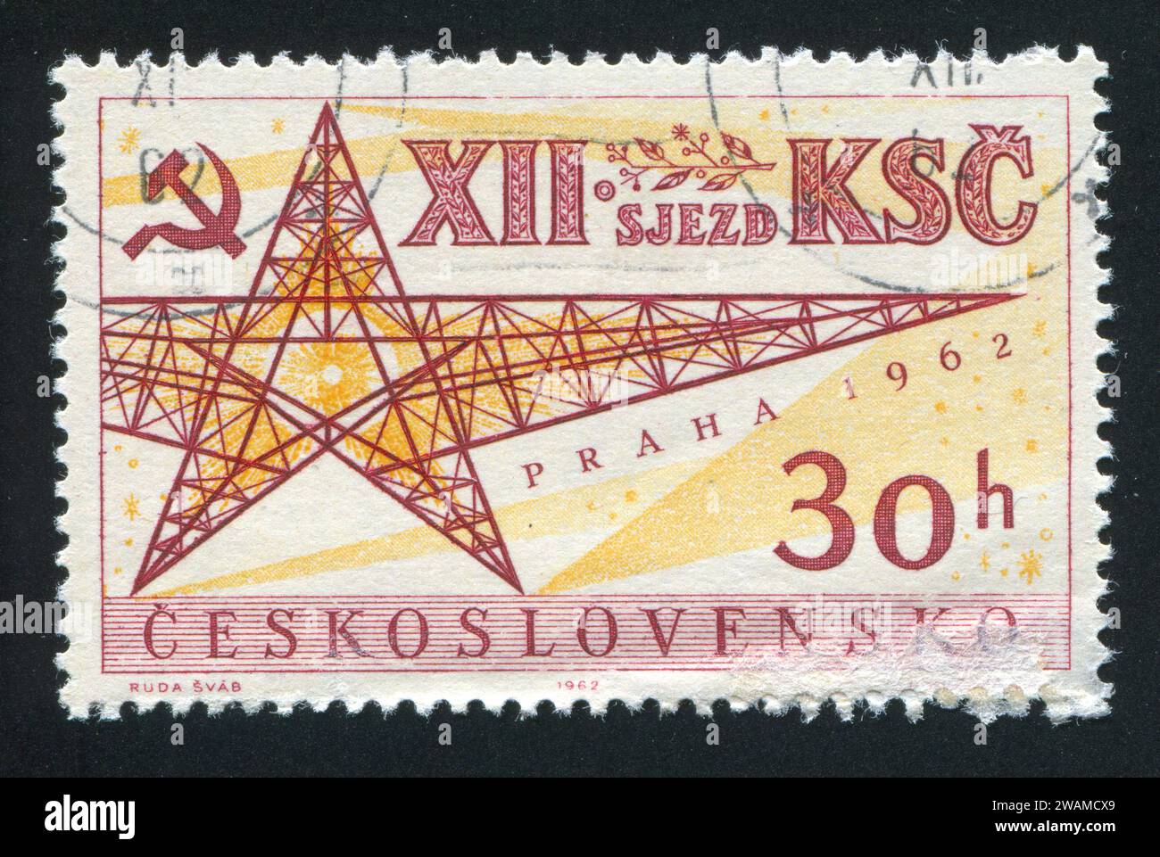 CZECHOSLOVAKIA - CIRCA 1962: stamp printed by Czechoslovakia, shows ...