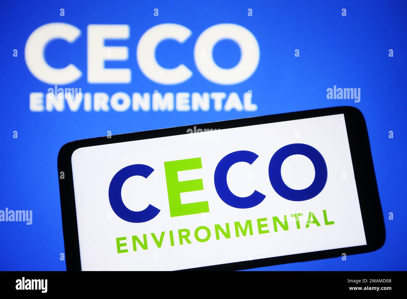 In this photo illustration, CECO Environmental Corporation logo is seen ...