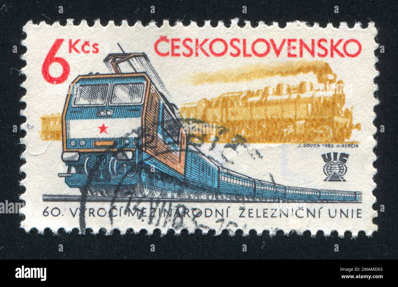 CZECHOSLOVAKIA - CIRCA 1982: stamp printed by Czechoslovakia, shows ...