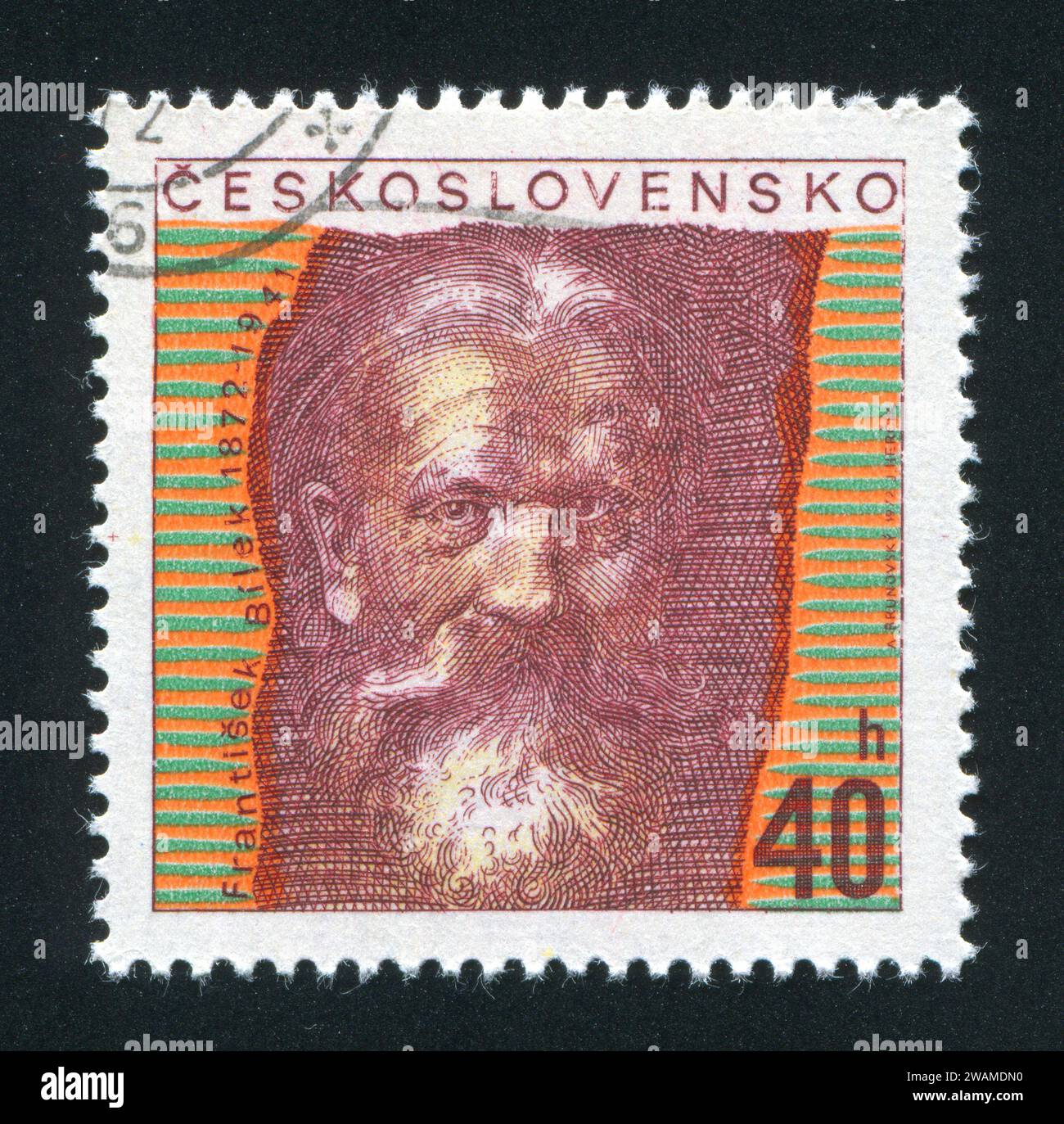 CZECHOSLOVAKIA - CIRCA 1972: stamp printed by Czechoslovakia, shows ...