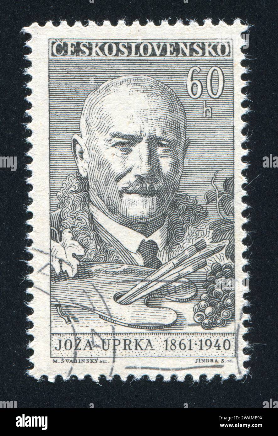 CZECHOSLOVAKIA - CIRCA 1961: stamp printed by Czechoslovakia, shows ...