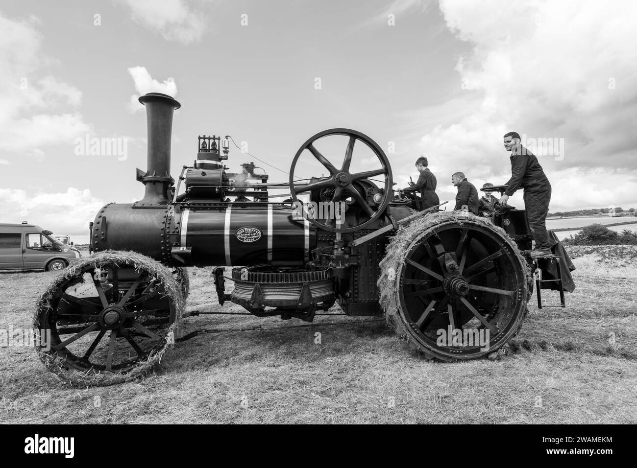 Low Ham.Somerset.United Kingdom.July 23rd 2023.A restored Fowler ...