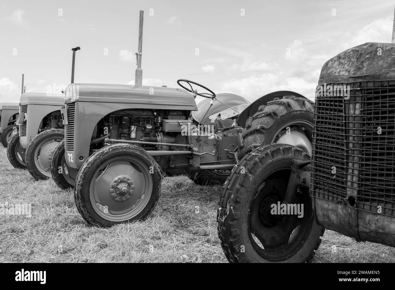 Old massey ferguson tractor Black and White Stock Photos & Images - Alamy