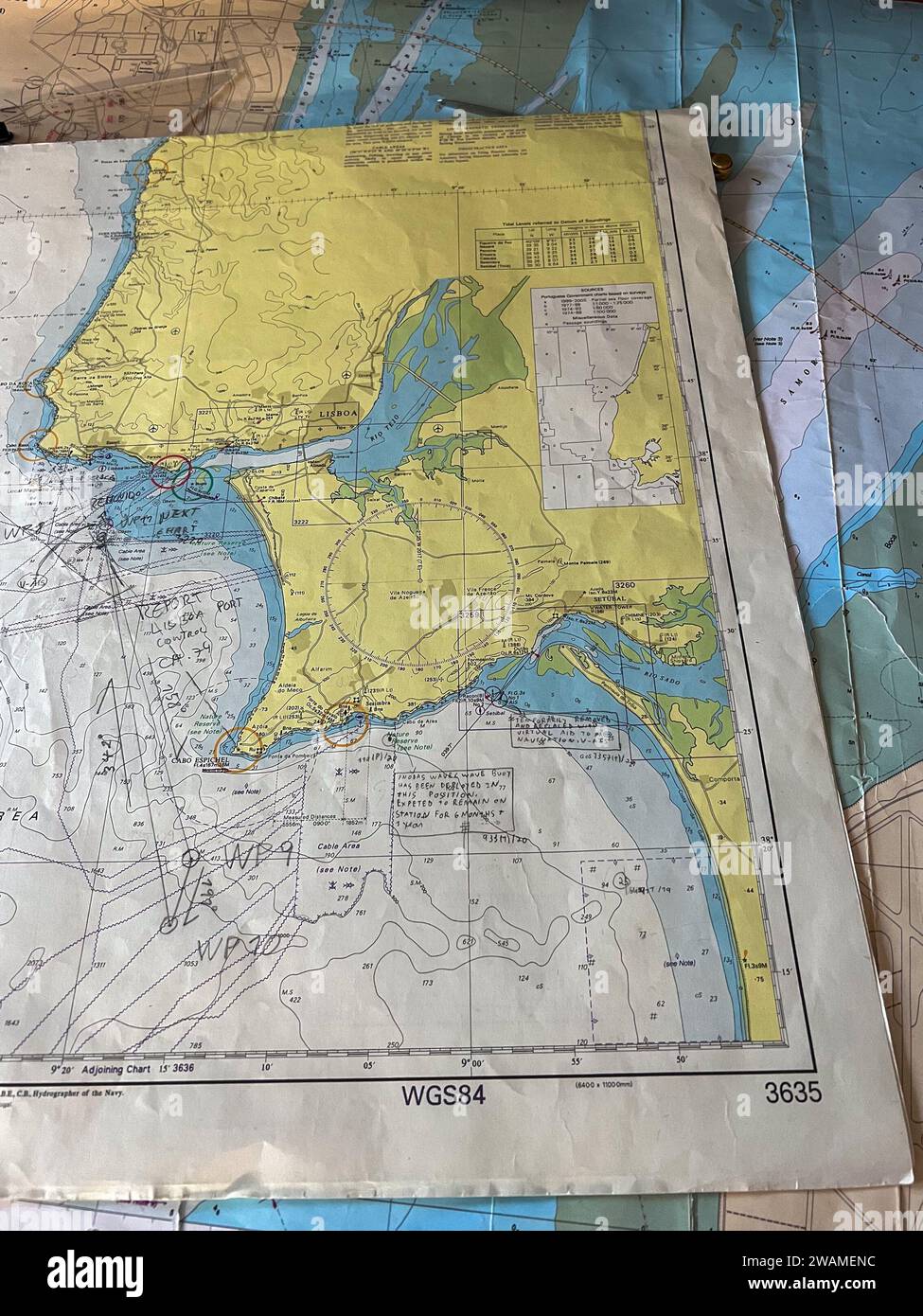 Portugal Atlantic Coast map with detail of the Tagus River estuary ...
