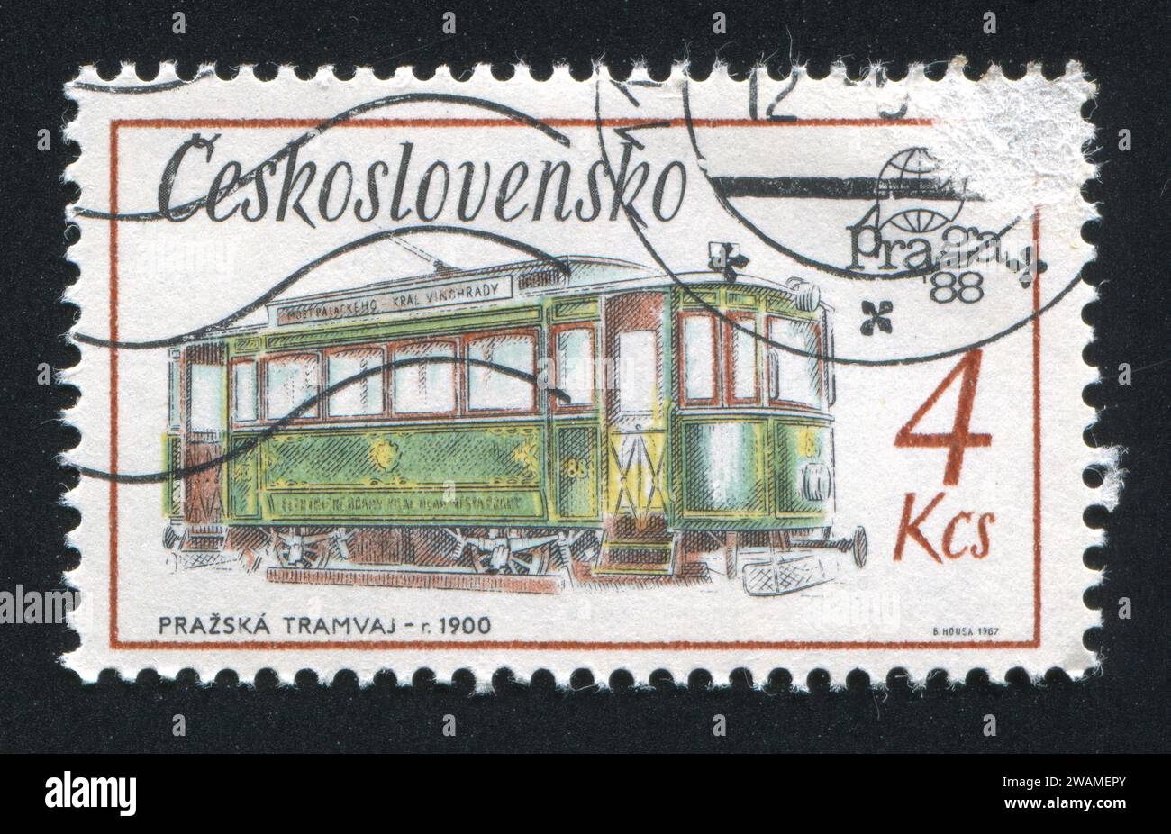 CZECHOSLOVAKIA - CIRCA 1987: stamp printed by Czechoslovakia, shows ...