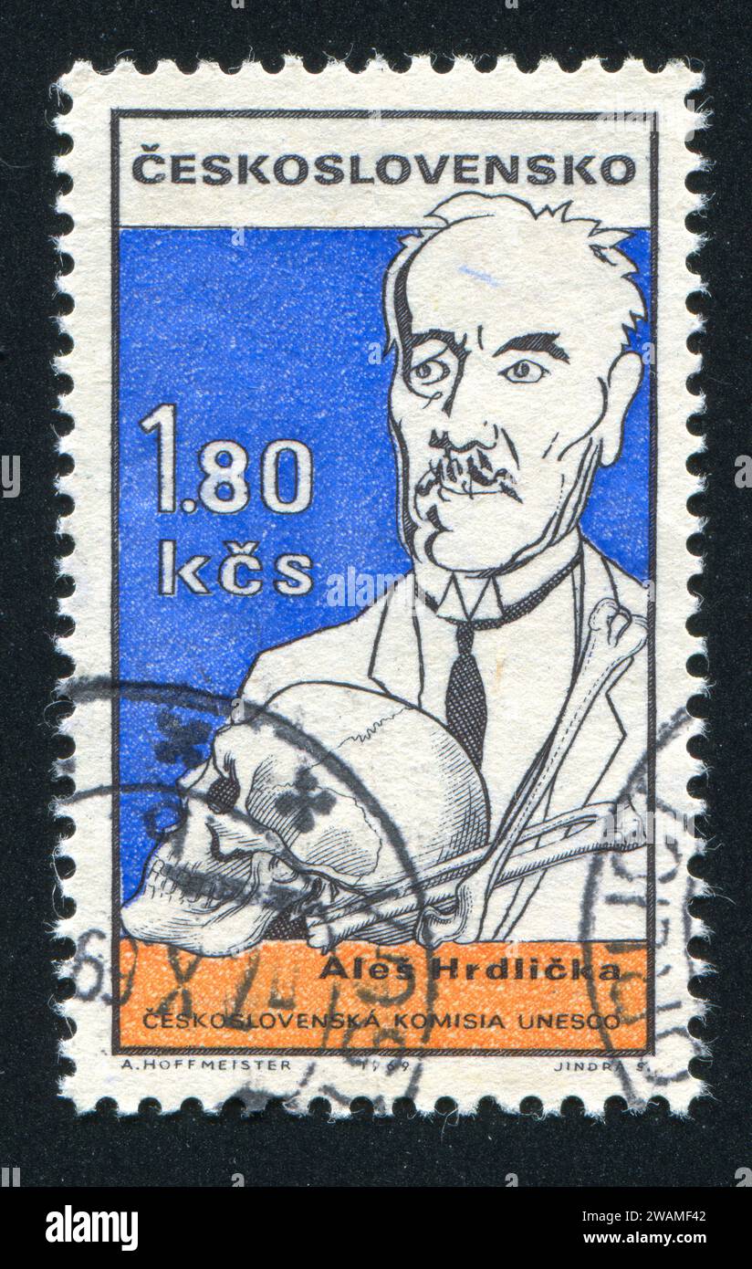 CZECHOSLOVAKIA - CIRCA 1969: stamp printed by Czechoslovakia, shows ...