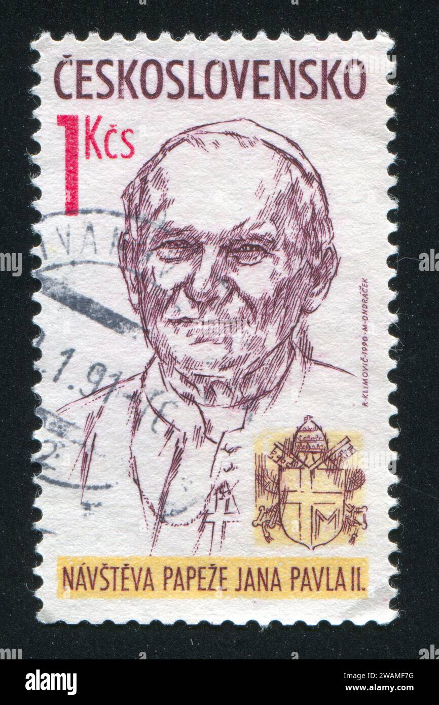 CZECHOSLOVAKIA - CIRCA 1990: stamp printed by Czechoslovakia, shows ...