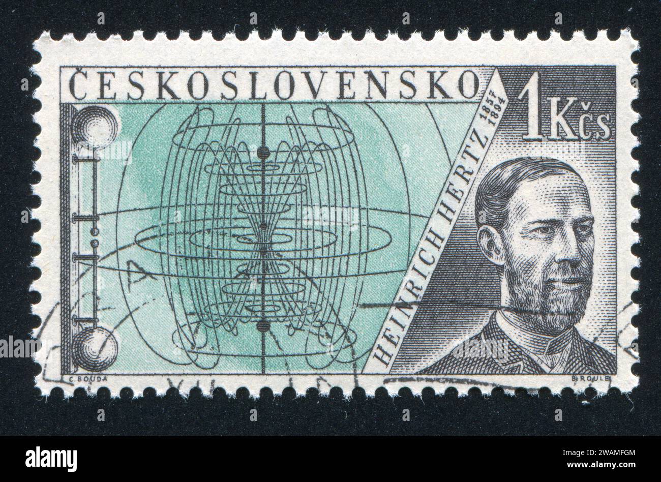 CZECHOSLOVAKIA - CIRCA 1959: stamp printed by Czechoslovakia, shows ...