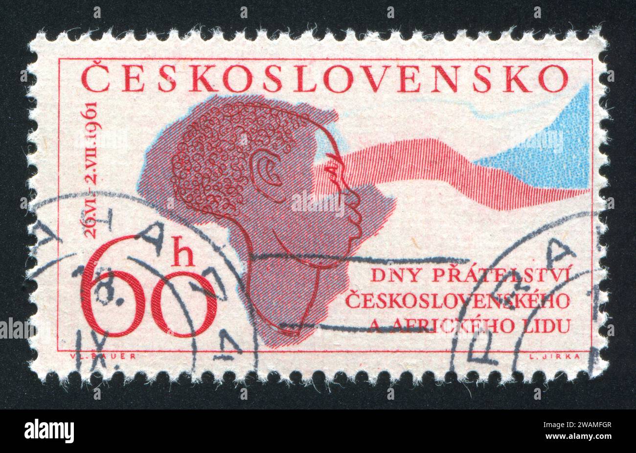 CZECHOSLOVAKIA - CIRCA 1961: stamp printed by Czechoslovakia, shows ...