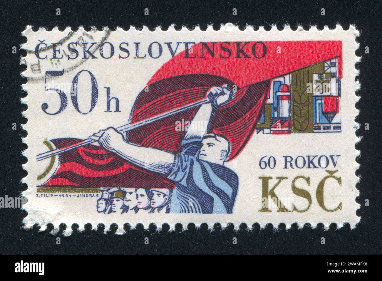 CZECHOSLOVAKIA - CIRCA 1981: stamp printed by Czechoslovakia, shows ...