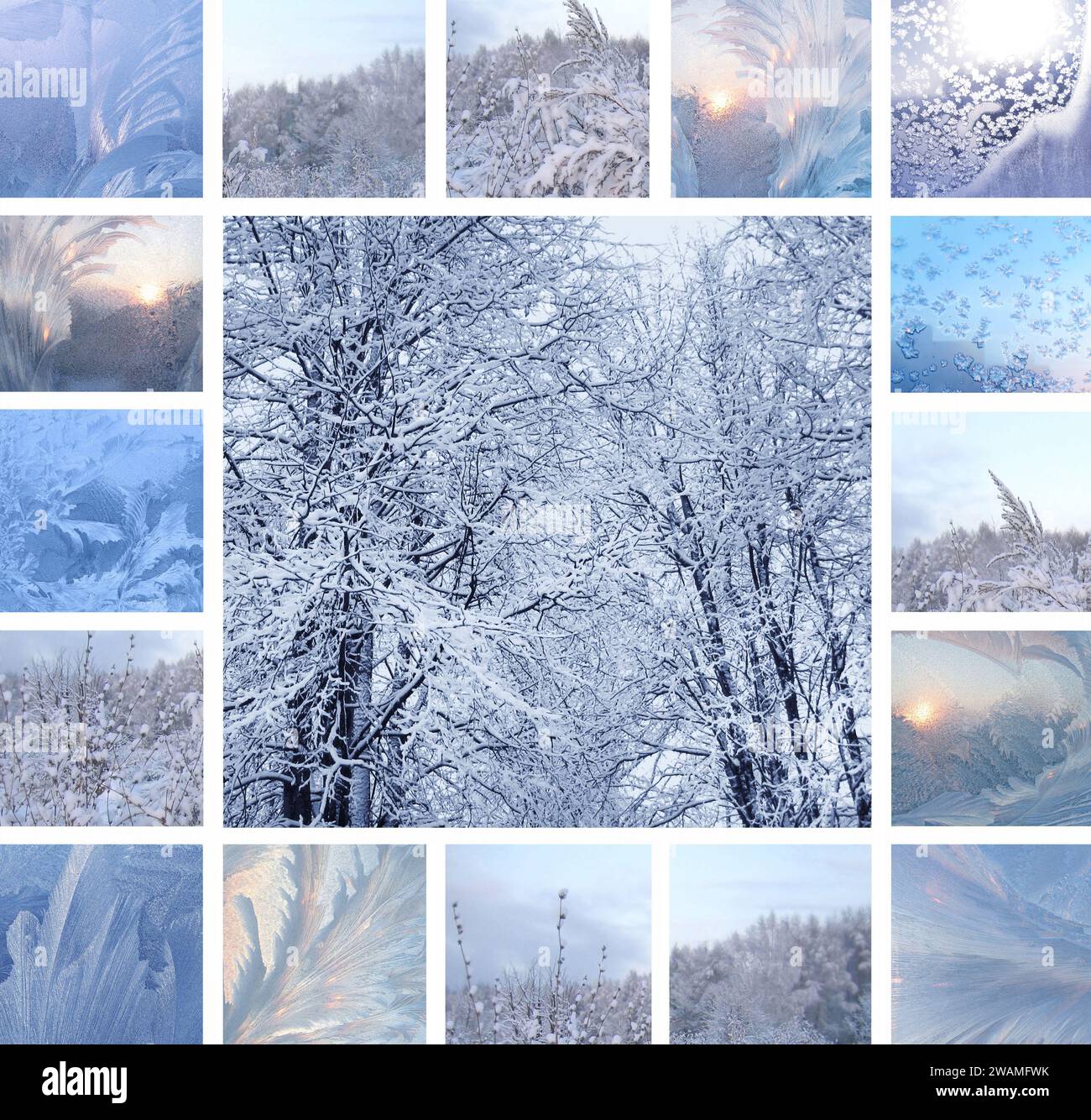 Ice collage hi-res stock photography and images - Alamy